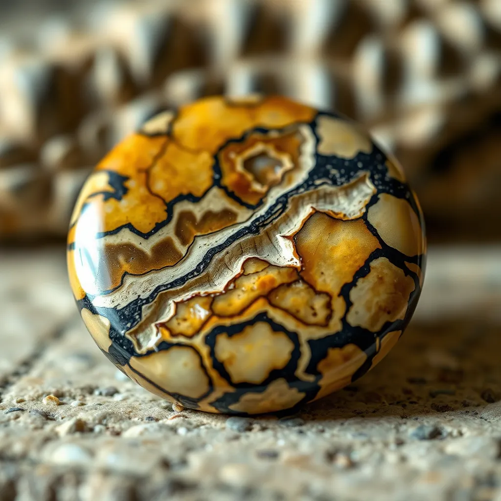 Dinosaur Bone Cabochons: Nature's Prehistoric Gems