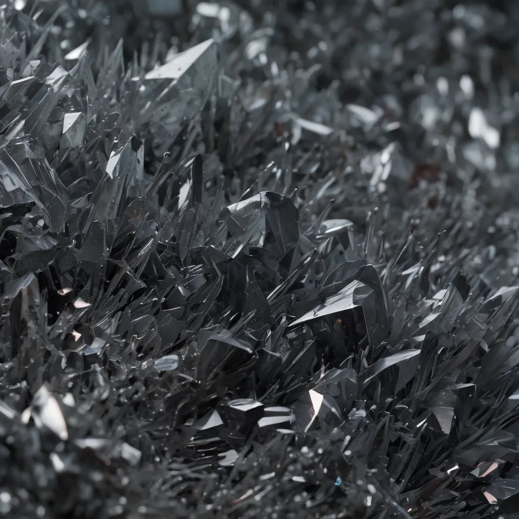 Exploring the Beauty of Grey Crystals with Black Lines
