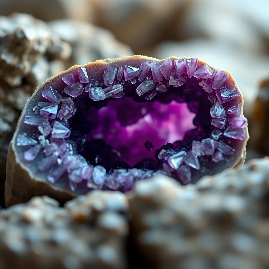 Exploring the Allure of Purple Geodes in Nature